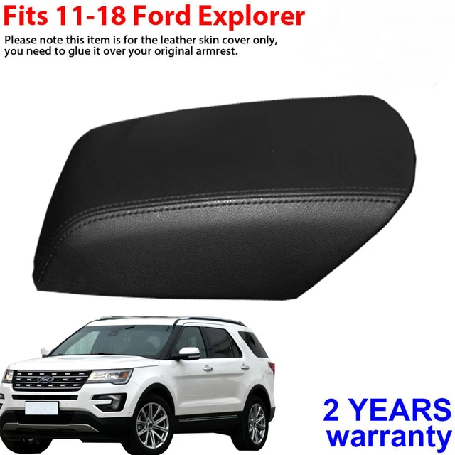 POUR 2011-2018 FORD Explorer Cuir Console Couvercle Accoudoir Housse ...