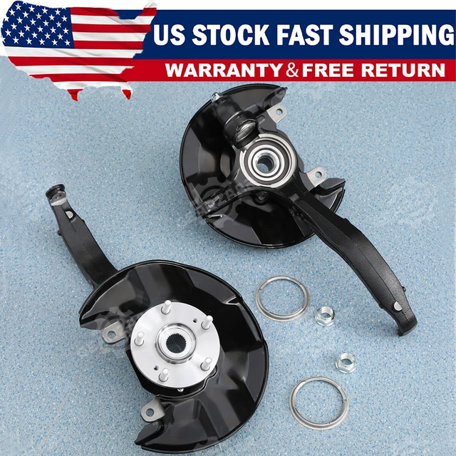 PAIR FRONT WHEEL Bearing Hub Knuckle Assembly For 2008-12 Honda Accord ...