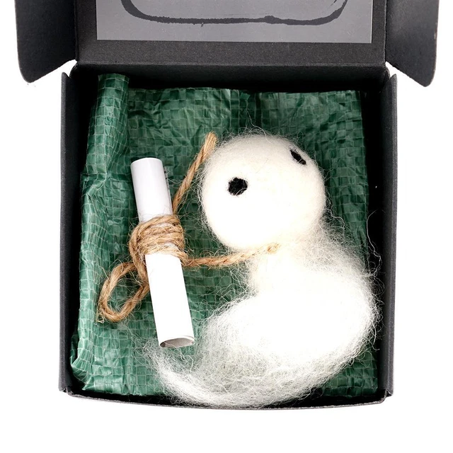 ADOPT A GHOST - Cute Little Pocket Ghost with A Tiny Scroll,Mini Plush ...