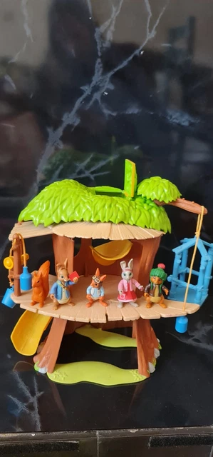 PETER RABBIT TREEHOUSE Playset and Figures CBeebies Vivid Toy £10.00 ...