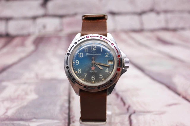 VOSTOK KOMANDIRSKIE SOVIET Army Officer Mens Military Mechanical ...