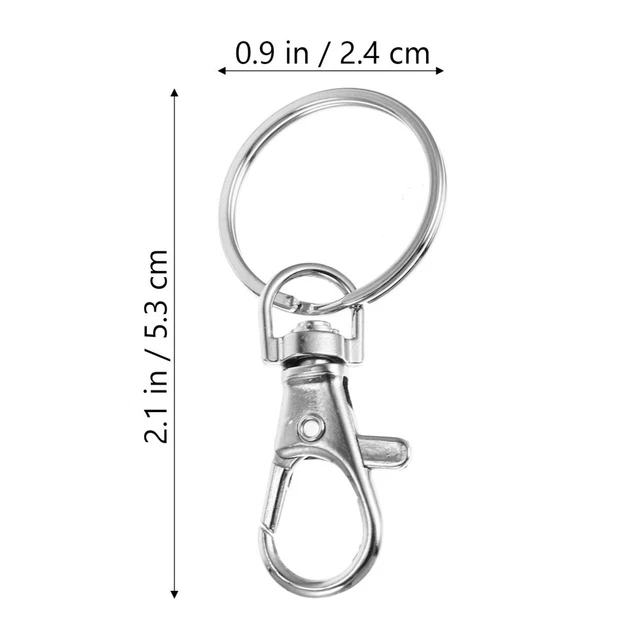 LANYARD SNAP CLIPS Key Chain Clasp Keyrings for Keychain Making Swivel ...