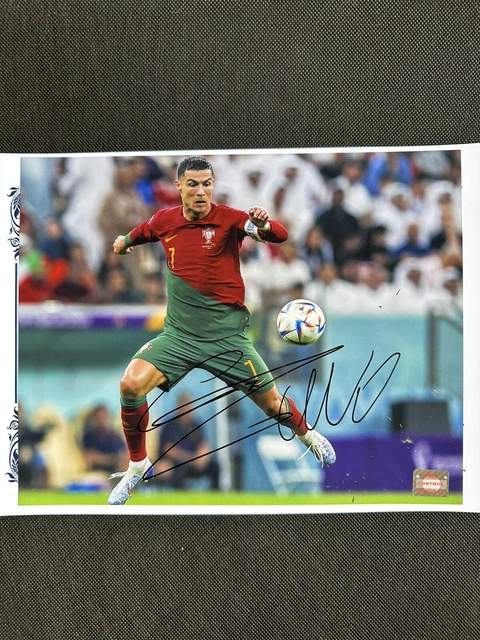 CRISTIANO RONALDO PORTUGAL Rare Hand Signed Photo Autograph 8X10 Rare ...