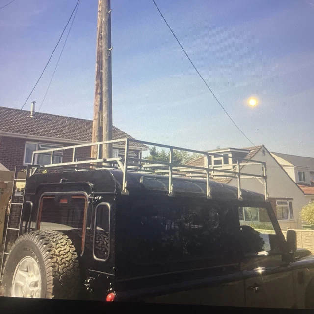 LAND ROVER DEFENDER 90 roof rack And Ladder Plus Fitting £170.00 ...