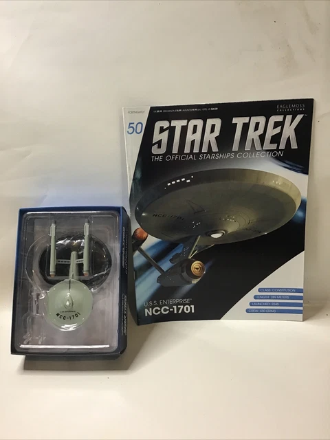 EAGLEMOSS: STAR TREK COLLECTION #50 USS ENTERPRISE NCC-1701. With ... EAGLEMOSS: STAR TREK COLLECTION #50 USS ENTERPRISE NCC-1701. With ...