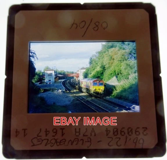 ORIGINAL SLIDE CLASS 66 Loco No 66122 At Gleneagles Station 8/04 £3.00 ...