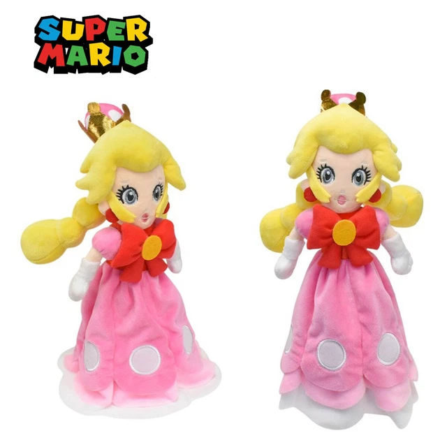 SUPER MARIO BROS Princess Peach Toadstool Plush Toy Stuffed Animal ...