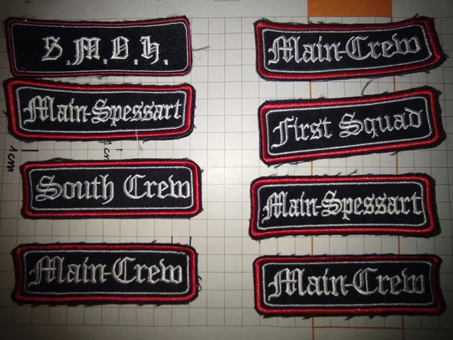 MC AUFNÄHER PATCH Biker Rocker Kutte Motorradclub Pin Plaketten EUR 2 ...