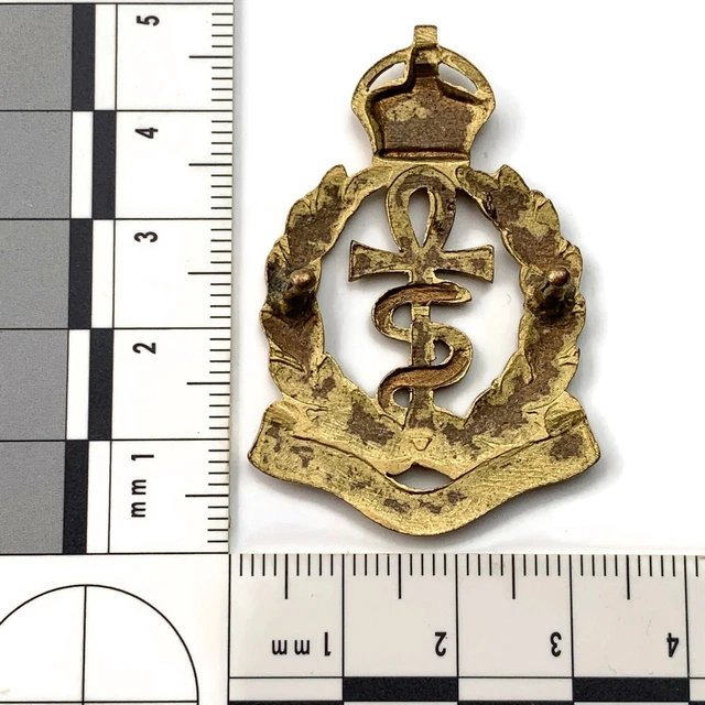 ORIGINAL GILT OFFICERS WW2 Royal Air Force RAF Medical Branch Corps Cap ...