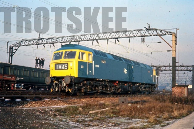 35MM SLIDE BR British Railway Diesel Loco Class 47 D1754 Crewe 1970 Original £4.39 - PicClick UK