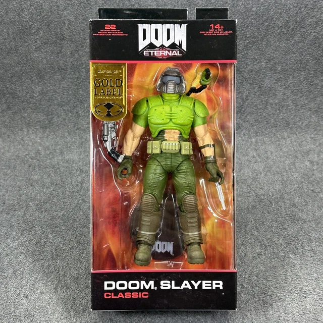 MCFARLANE TOYS DOOM Eternal Classic Doom Slayer Green 7" Action Figure ...