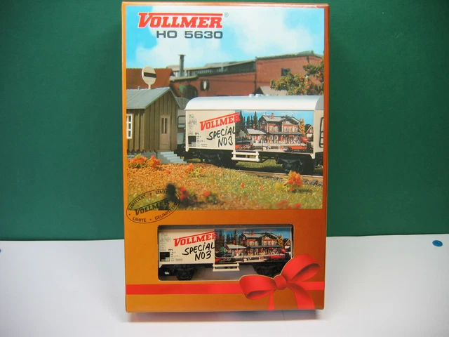 VOLLMER H0 5630 Bausatz Gleiswaage mit Märklin Güterwagen Special No 3 ...