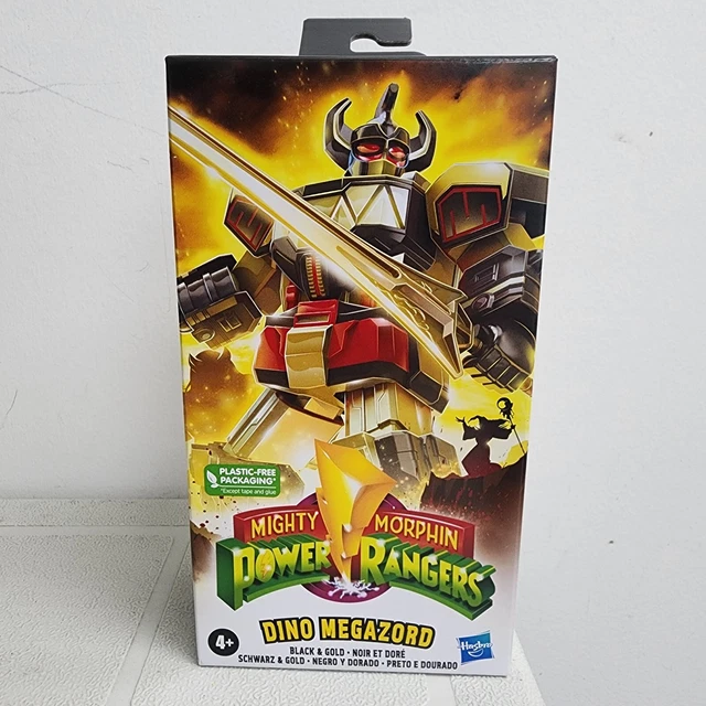 MIGHTY MORPHIN POWER Rangers Dino Megazord Black Gold Battle Figure TV ...