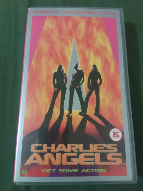 CHARLIE'S ANGELS VIDEO Vhs Pal - Cameron Diaz Drew Barrymore Lucy Liu Action £0.75 - PicClick UK