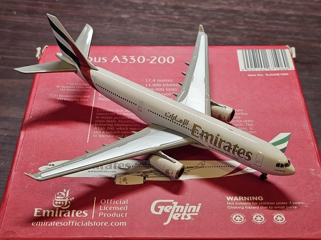 GEMINI JETS 1:400 GJUAE1283 Emirates Airbus A330-200 reg - A6-EAJ EUR ... GEMINI JETS 1:400 GJUAE1283 Emirates Airbus A330-200 reg - A6-EAJ EUR ...
