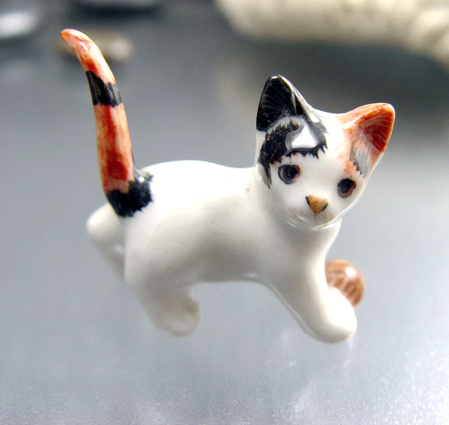 CALICO KITTEN CALICO Mini Cat Figurine So Adorable $6.95 - PicClick