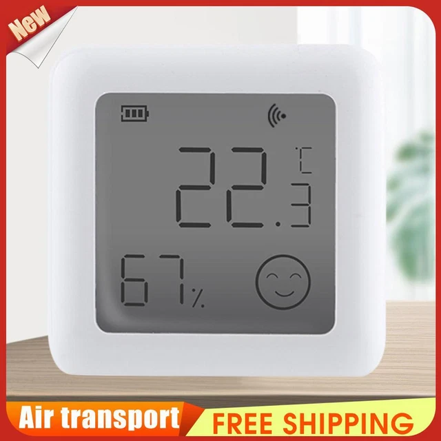 TUYA TEMPERATURE HUMIDITY Sensor Monitor Battery Powered Bluetooth ...