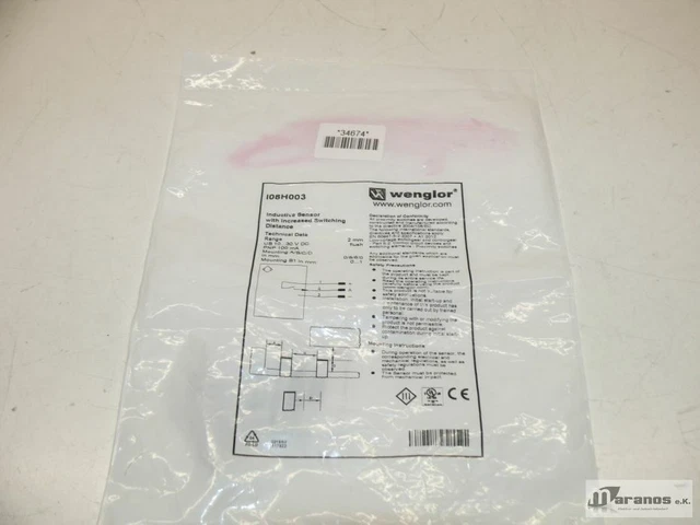 NEW-ORIGINAL PACKAGING WENGLOR I08H003 Inductive Sensor Unopened £52.51 ...
