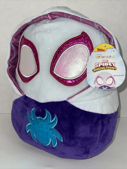 HTF SQUISHMALLOW GHOST Spider Spider-Man KellyToy Plush 12” Rare 2021 ...