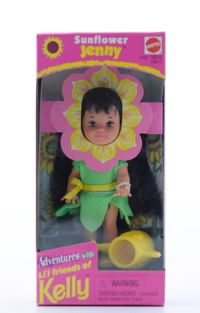 MATTEL-BARBIE KELLY SUNFLOWER Jenny Doll 1998 Mattel No. 16058/18913 ...