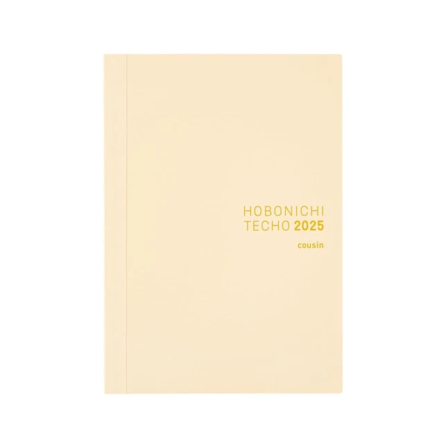 HOBONICHI TECHO 2025 Notebook Cousin (A5) formato versione inglese [A5 ...