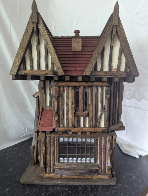 HANDCRAFTED TUDOR STYLE Wooden Dolls House / Model House – Signed Roy ...
