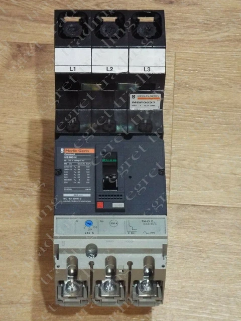 MERLIN GERIN SCHNEIDER MGP0633 3 Pole 63A Panelboard MCCB Compact ...