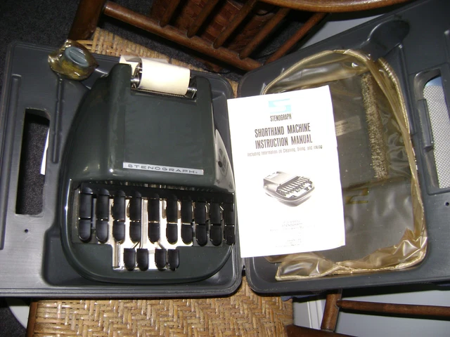 STENOGRAPH STENOTYPE COURT Reporter Model Shorthand Machine WORKS Hard ...