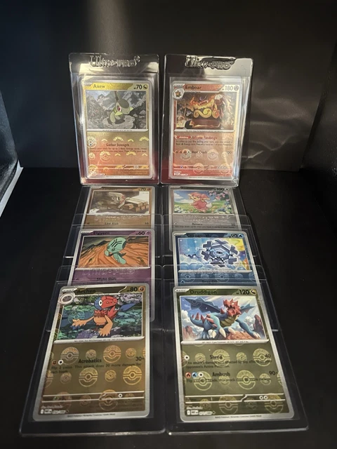 POKÉMON TCG BLACK Bolt & White Flare Pokeball Reverse Holo 8 Card Lot ...