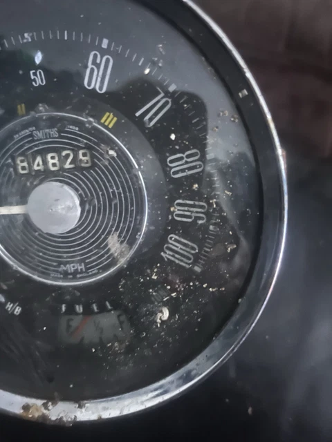 CLASSIC MINI COOPER Mk1 Bmc Genuine 100Mph Speedo Dial Face Speedometer ...