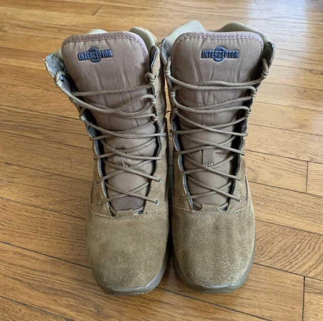 INTERCEPTOR FLEX CHANNEL Men’s Leather Tactical Boots Size 8 £25.78 ...