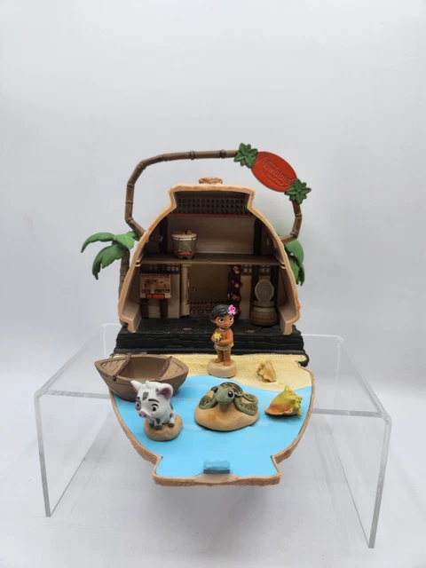 DISNEY STORE ANIMATORS Collection Littles Moana Mirco House Playset ...