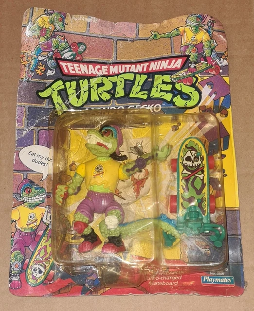 RARE VTG NIP TMNT Mondo Gecko Action Figure 1990 Ninja Turtles ...