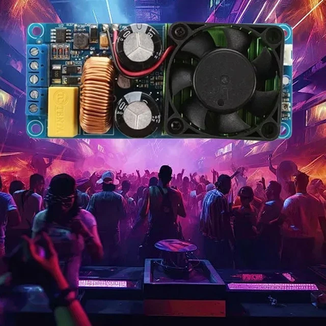 CLASS D 500W Digital Audio Board with Dual DC Power Supply Range 58V to ...