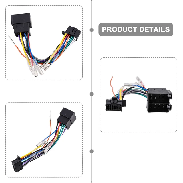 WIRING HARNESS CONNECTOR Adaptor Cable for Pioneer DEH MVH ISO Spare ...