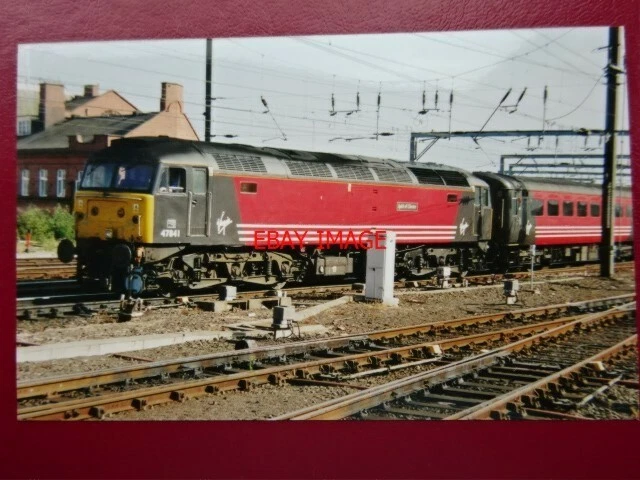PHOTO BR Class 47 Loco No 47841 At Doncaster Virgin Livery £1.25 ...