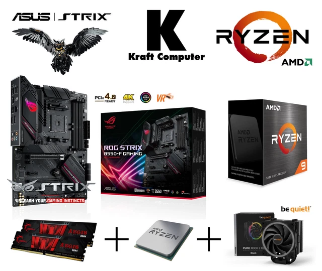 PC BUNDLE AMD Ryzen 9 5900X (12x4,8GHz) +ASUS B550-F GAMING +32GB ...