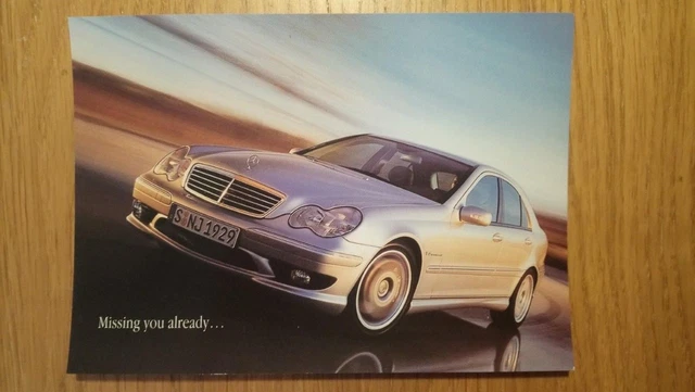 MERCEDES-BENZ W211 E Class E55 AMG V8 Kompressor Brochure Postcard c ...