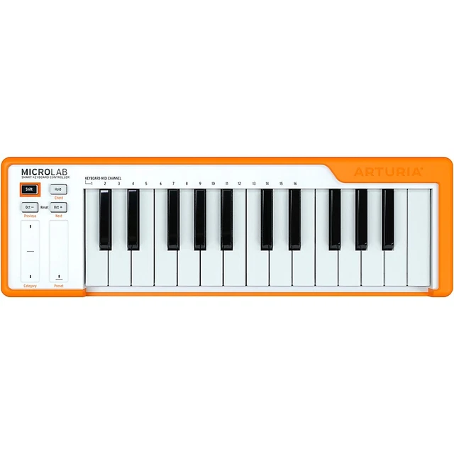 ARTURIA MICROLAB SMART Keyboard Controller Orange 25 Key LN $69.52 ...
