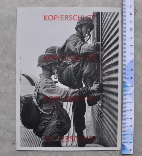 WW2 FOTO LUFTWAFFE Fallschirmjäger Paratrooper Ju52 P.k. Erwin Seeger ...