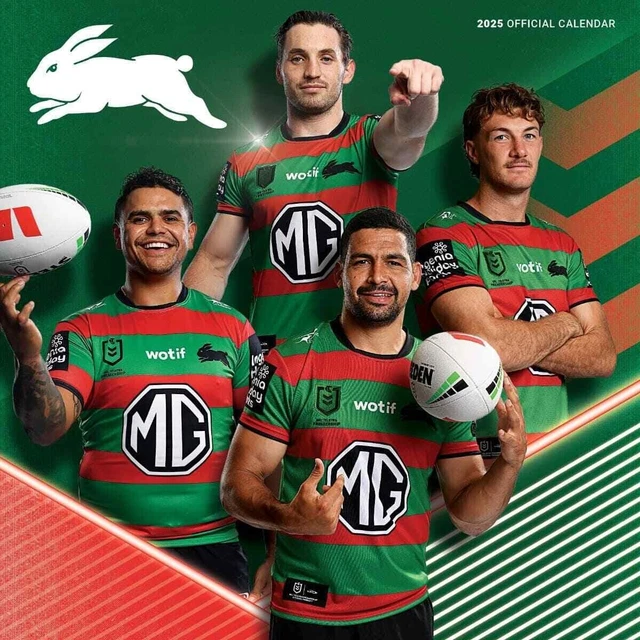 2025 CALENDAR NRL Official Wall Square Calendar - South Sydney ...