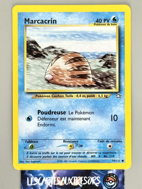 CARTE POKÉMON MARCACRIN 79/111 EDITION 2 ED2 Neo Genesis NM VF FR EUR 6,99 - PicClick FR