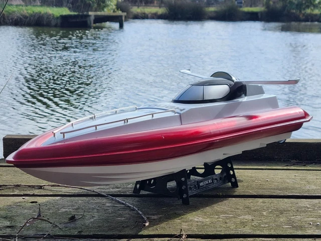 RC BOAT YACHT Remote Control High Speed Racing 15Kmh+ Twin Motor 2.4G ...