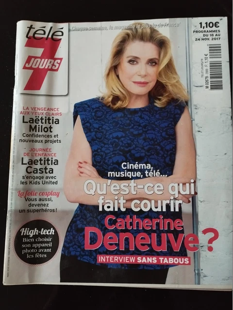 TÉLÉ 7 JOURS 18/11/2017; Catherine Deneuve/ Laetitia Casta/ L.Milot EUR 4,00 - PicClick IT