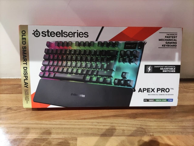 NEW STEELSERIES APEX Pro Tkl Mechanical Gaming Keyboard Uk Layout New ...