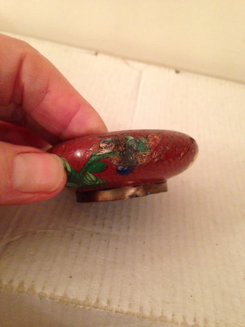 CHINESE CLOISONNE SMALL Bowl/Dish Used Good Con £5.44 - PicClick UK
