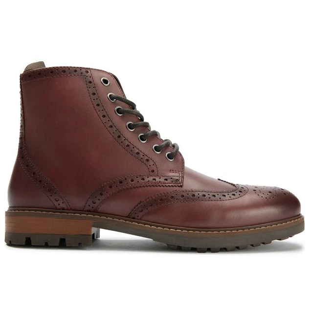 THOMAS CRICK MENS Nesser Brogue Shoes Brown £42.00 - PicClick UK