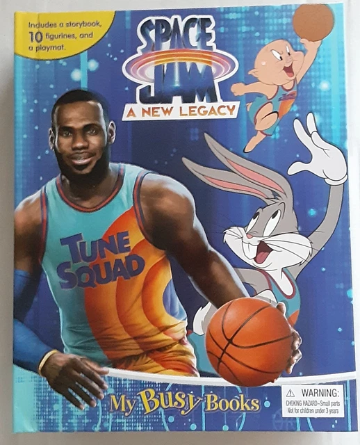SPACE JAM BUSY Book LeBron James New Legacy Bugs Bunny & 10 Mini Action ...