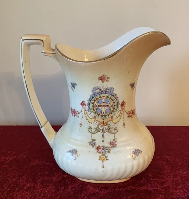 ANTIQUE CROWN DEVON S. Fielding & Co Erin Pattern Jug - Georgian Style ...
