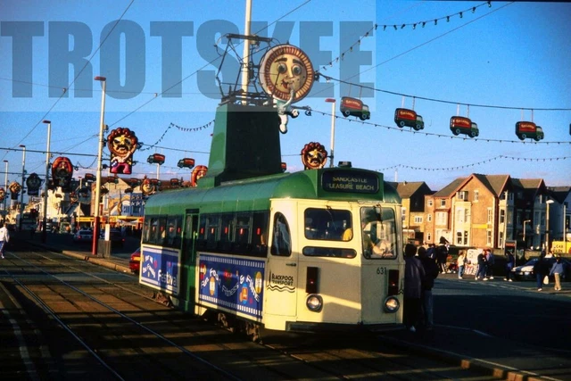 35MM SLIDE BLACKPOOL Transport Single Decker Tram Strassenbahn 631 c1999 Orig £4.98 - PicClick UK